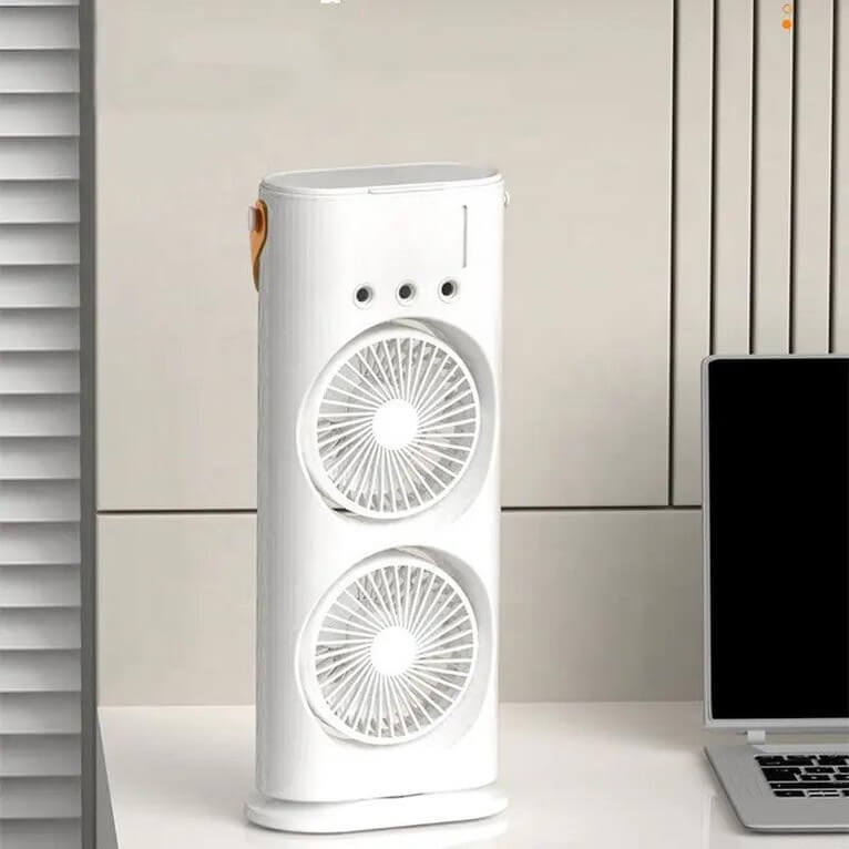 Prenosiva mini klima sa raspršivačem vode i dva ventilatora - Ekspres Shop